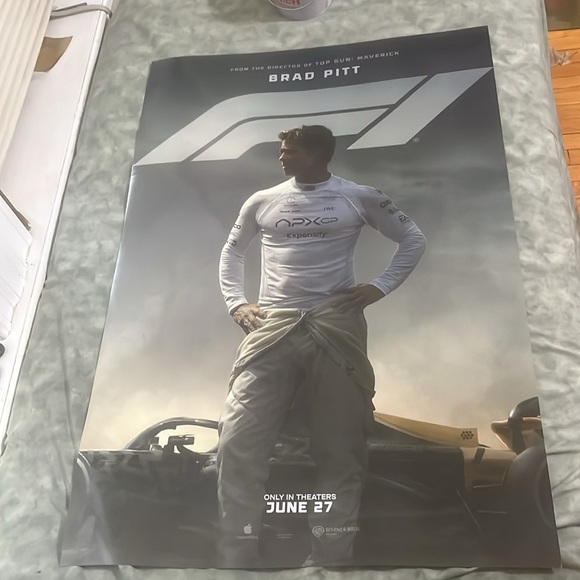 Formula 1 | Accessories | F Movie Poster 225 27x40 Original Theatrical ...
